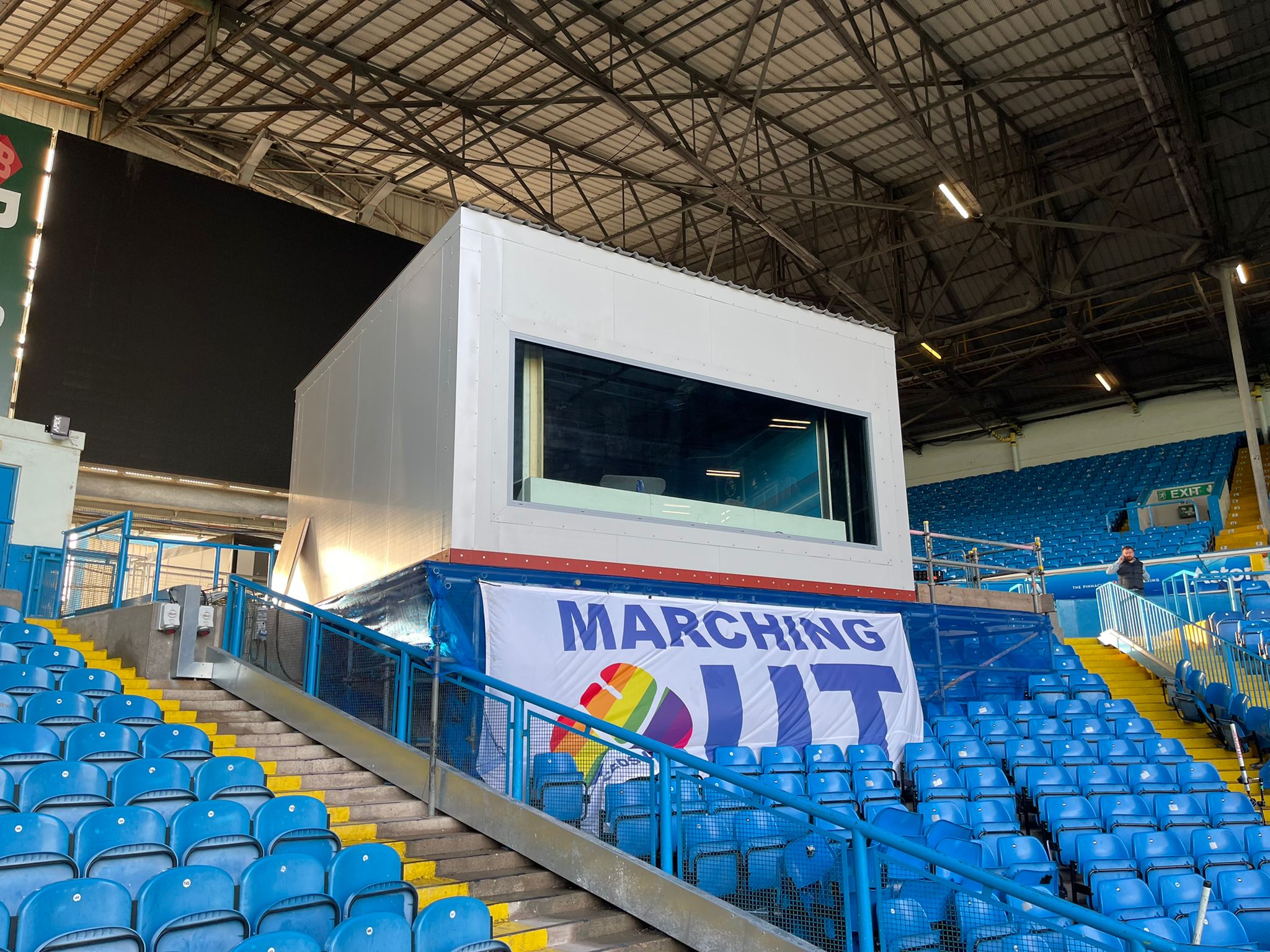 New Pre-Fab Commentary Box for Leeds United FC ~ Event & Media Structures